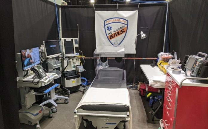 UMass Memorial has waiting list for ICU beds, as field hospital is no ...